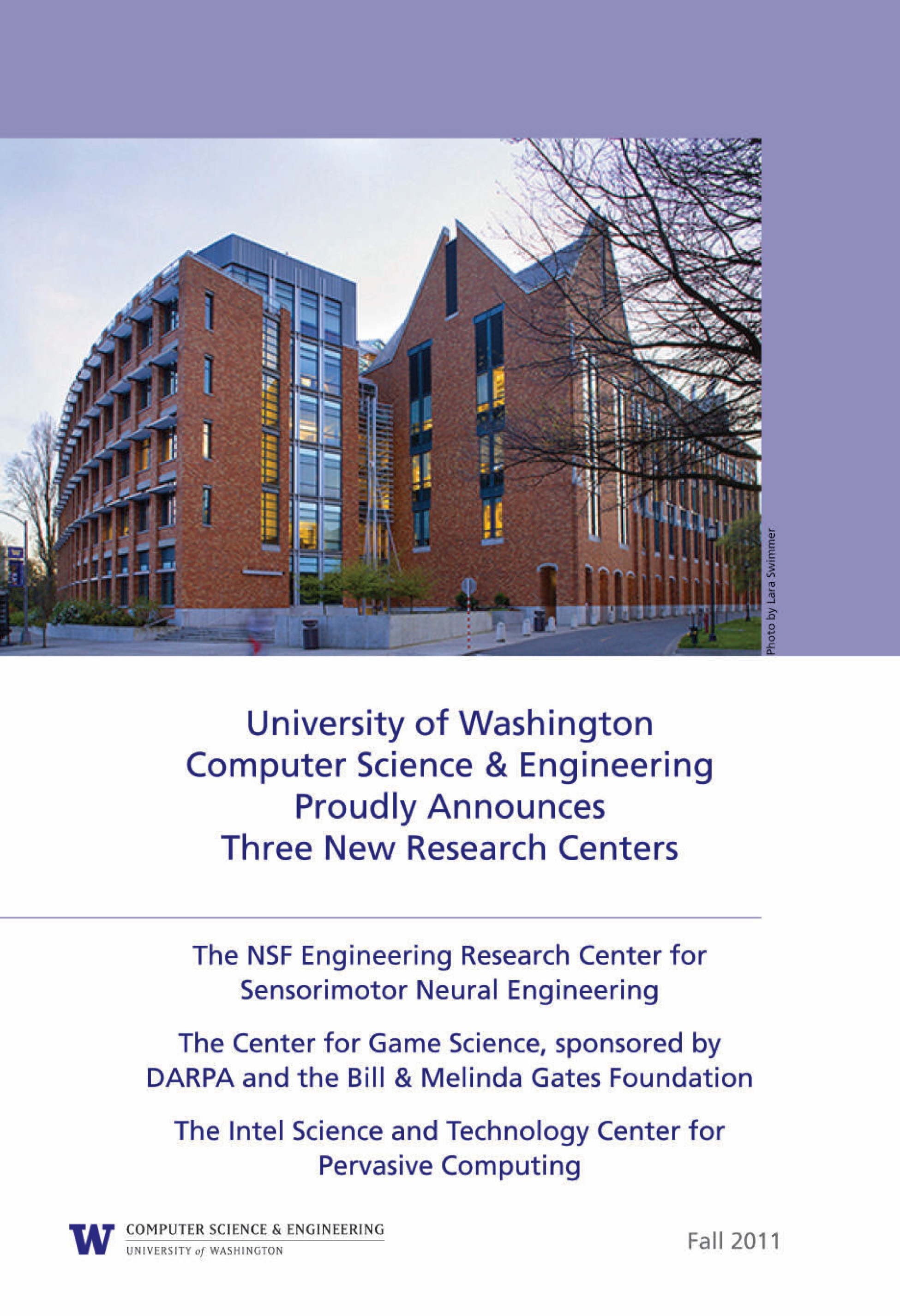Allen School News » UW CSE announces three new research centers!