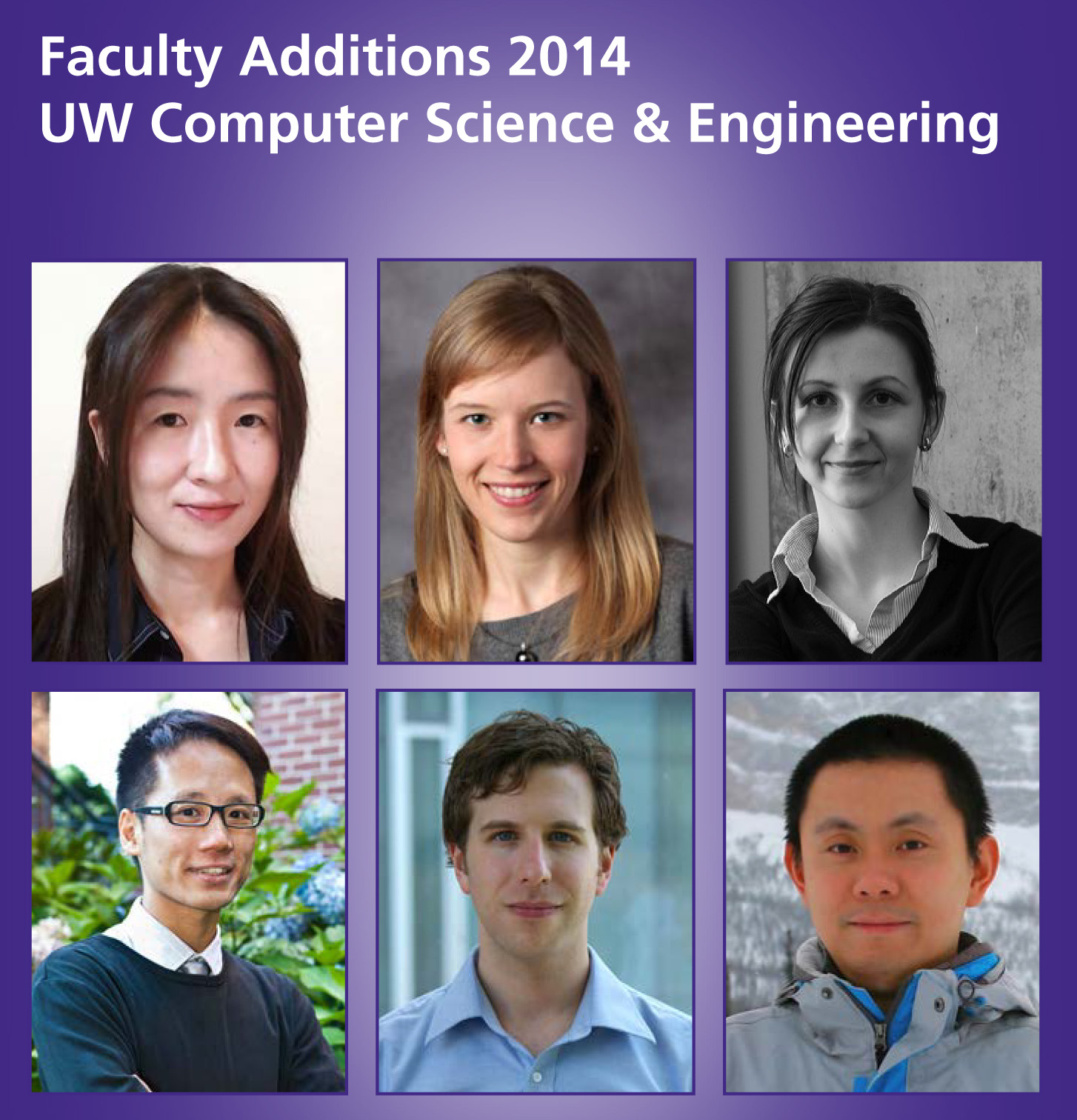 Allen School News » UW CSE’s 6 2014 faculty hires