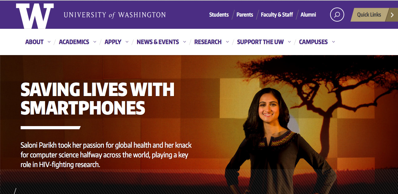 Allen School News » UW CSE’s Saloni Parikh: Saving lives with smartphones